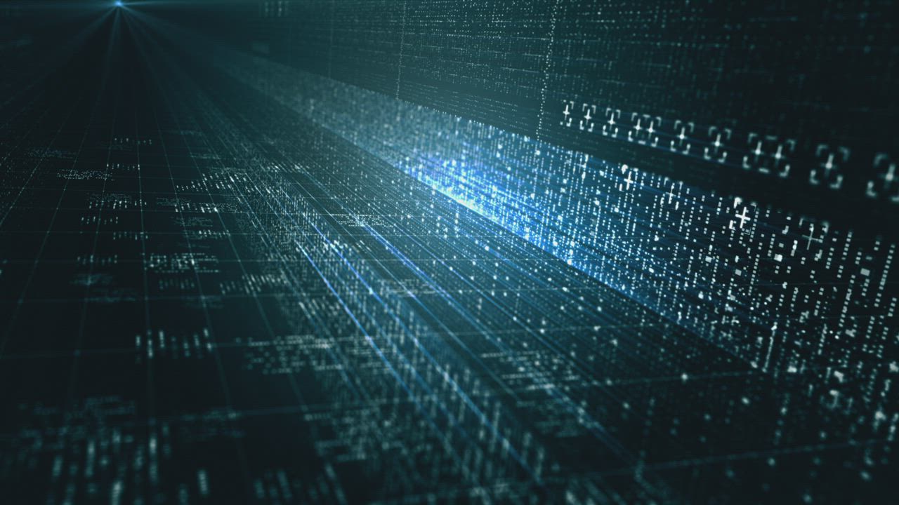 Light beams breaking into points of light - Free Stock Video