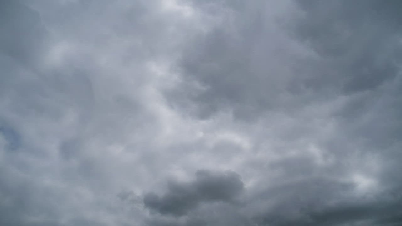 Storm clouds moving in a dark sky - Free Stock Video