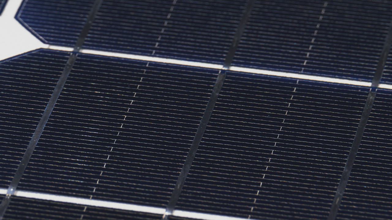 Texture of the surface of a solar panel - Free Stock Video