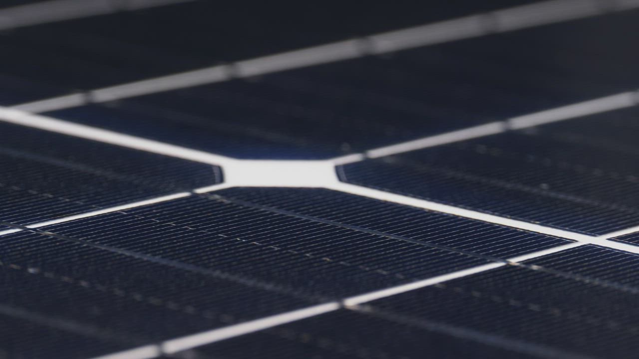 Surface of a solar panel - Free Stock Video