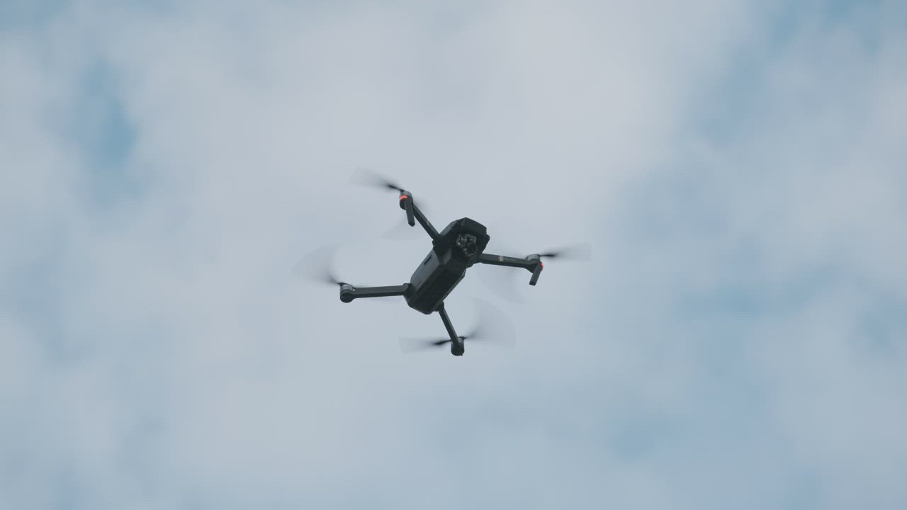 Low view of a drone flying - Free Stock Video