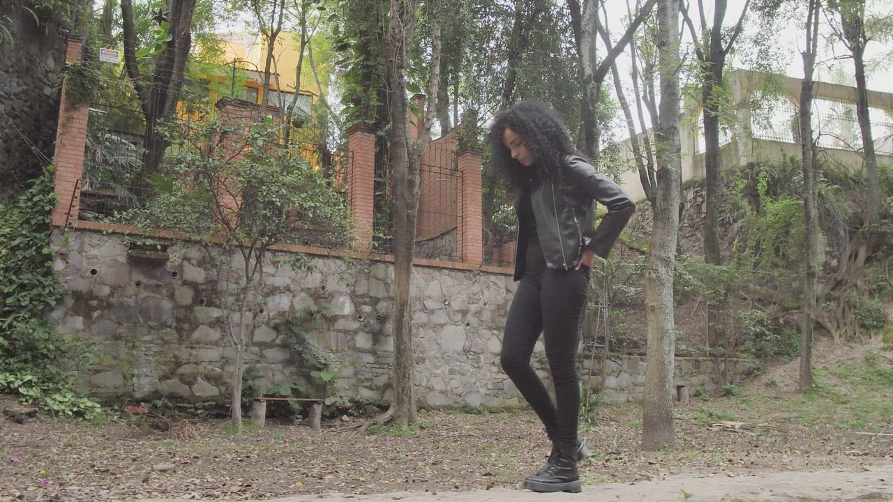 Young woman walking slowly through nature - Free Stock Video