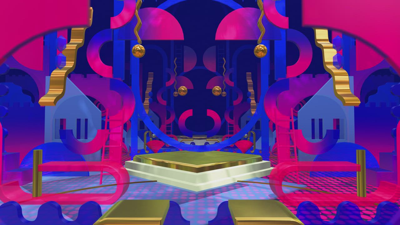 Colorful abstract geometric shapes backdrop - Free Stock Video