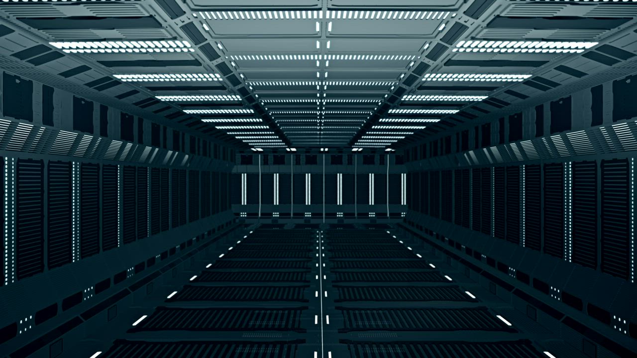 Infinity corridor with futuristic style - Free Stock Video