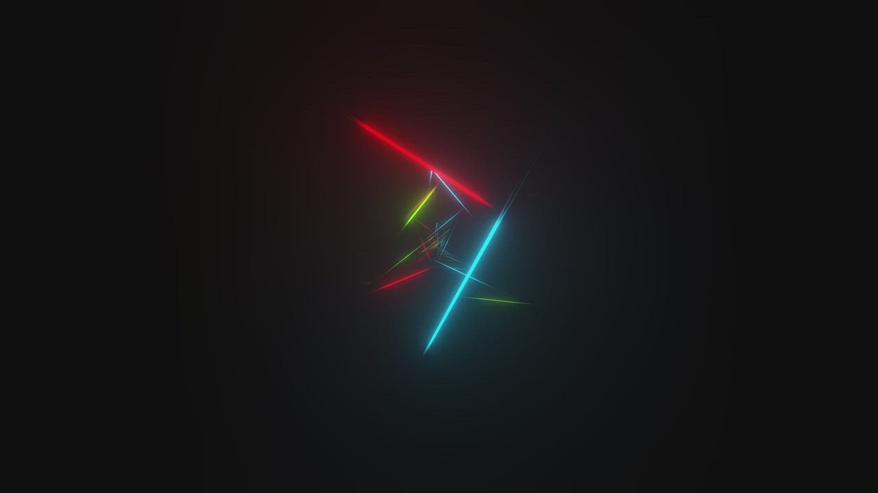 Color light rays passing fast in a dark space - Free Stock Video