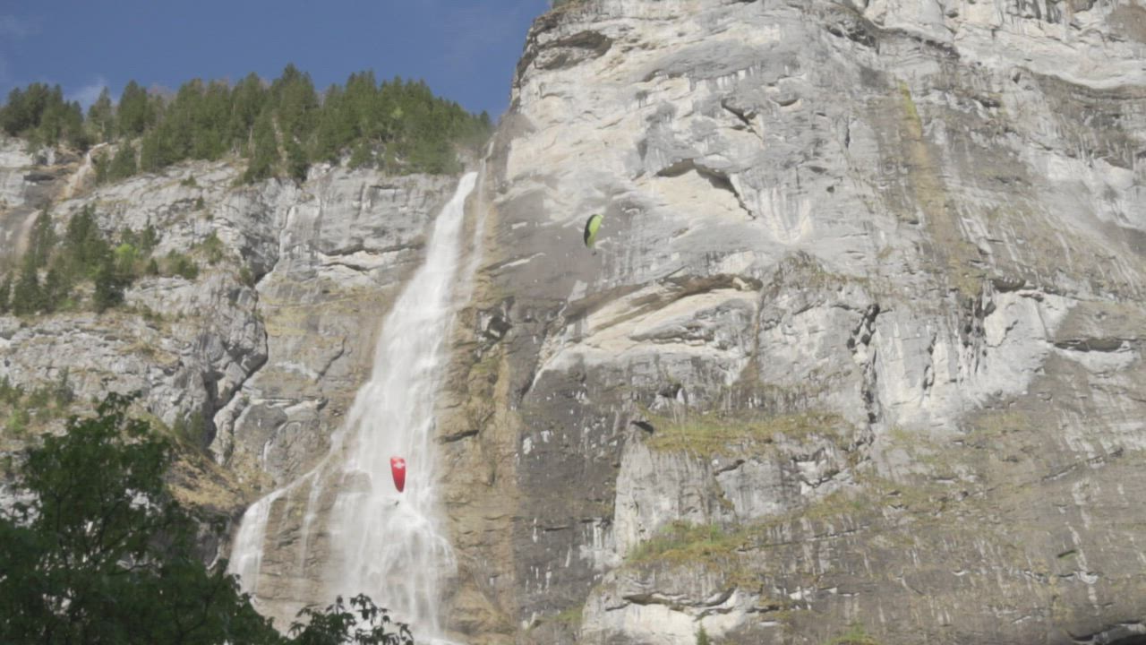 Extreme skydiving - Free Stock Video