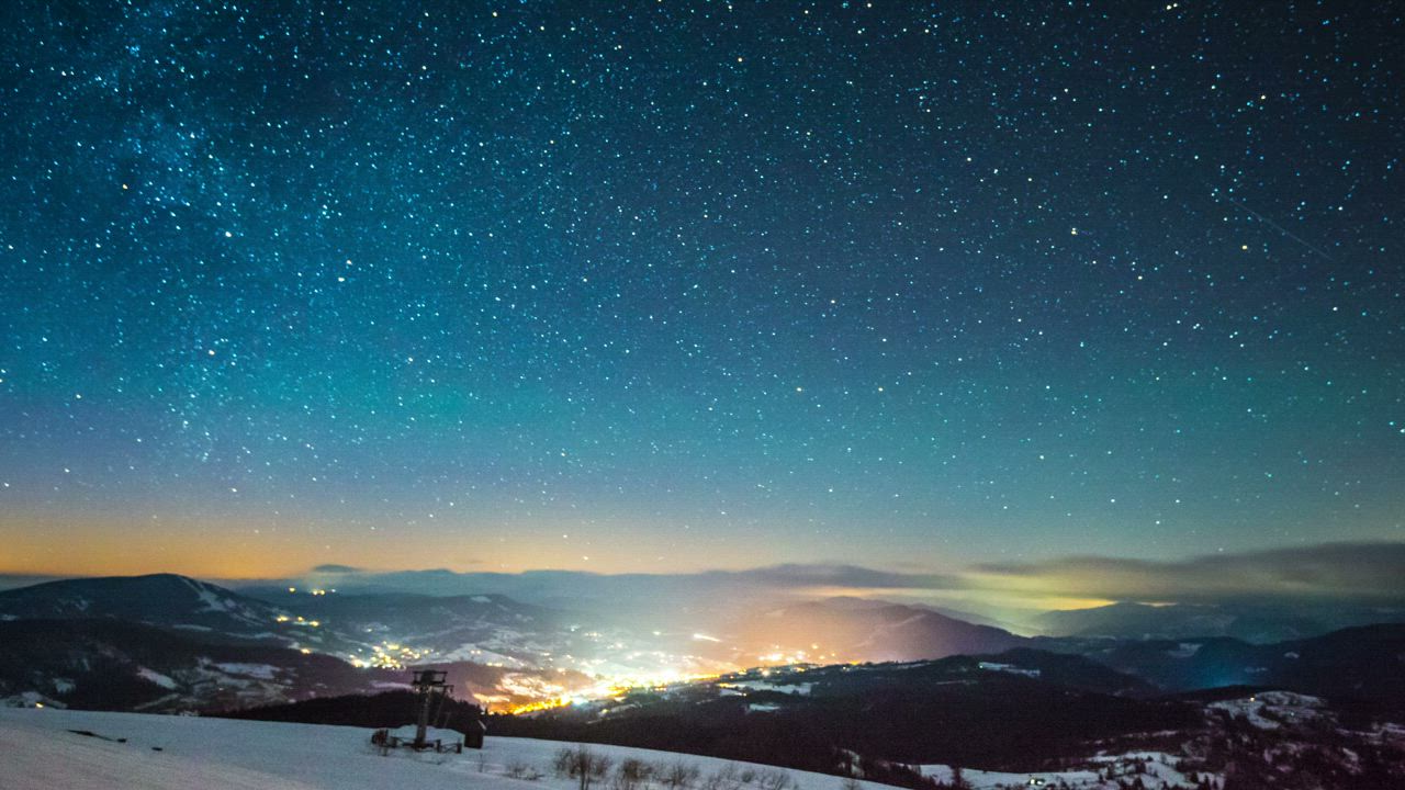 Starry sky of the milky way, time-lapse - Free Stock Video