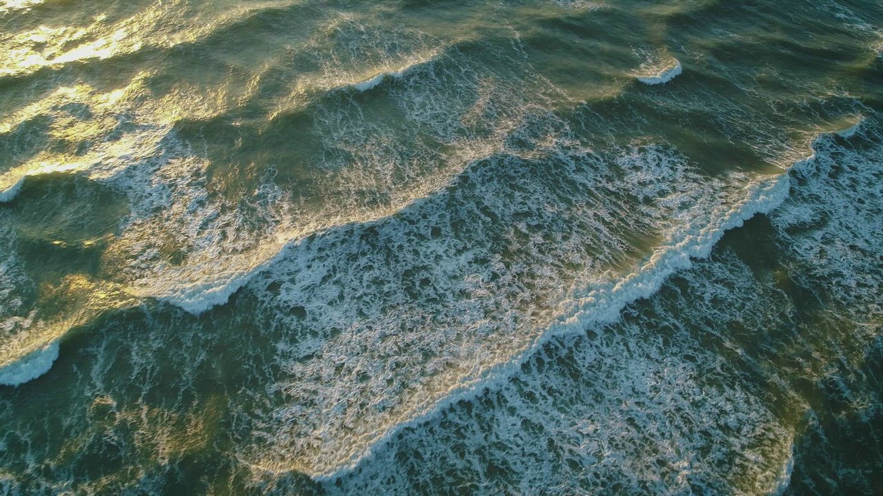 Sea waves texture, aerial high view - Free Stock Video