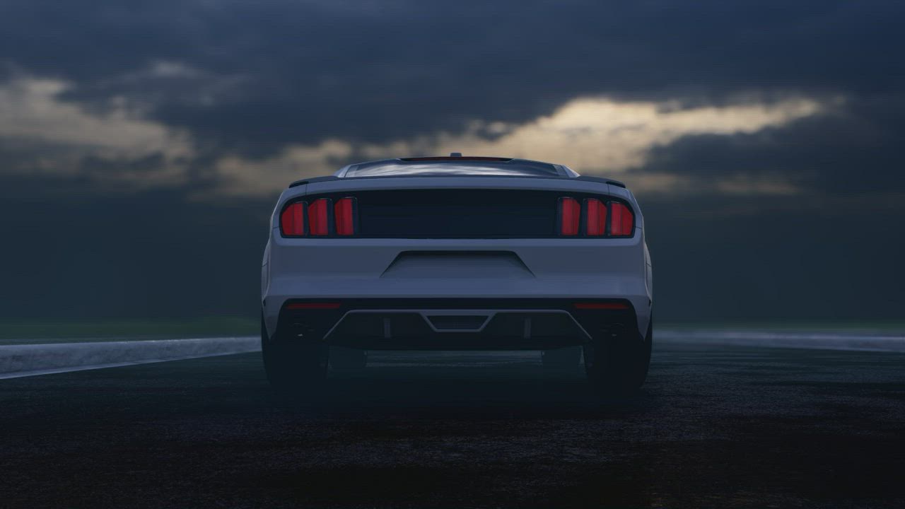 Tracking shot of a luxury sports car in a road - Free Stock Video