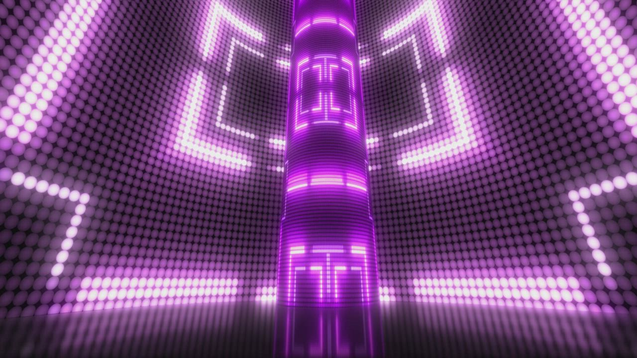 Night life concept with LED screens - Free Stock Video