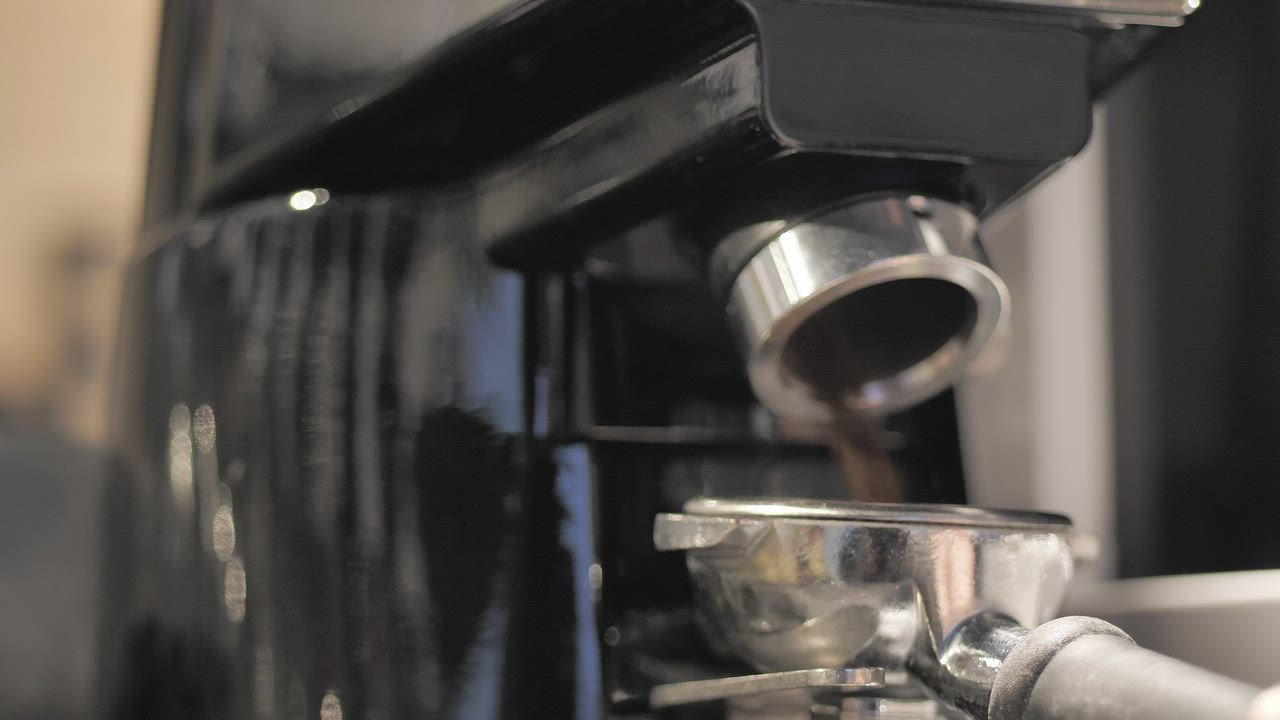Coffee maker making coffee - Free Stock Video