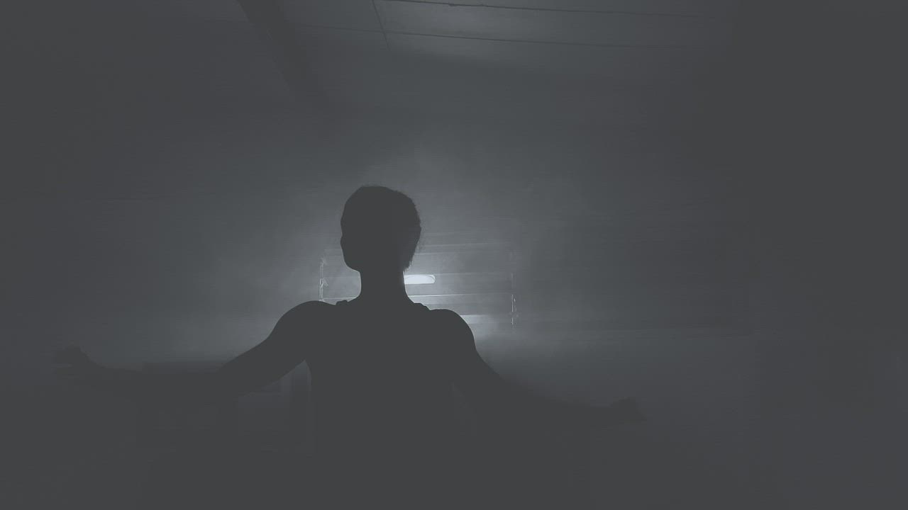 Dancing ballet in the dark - Free Stock Video