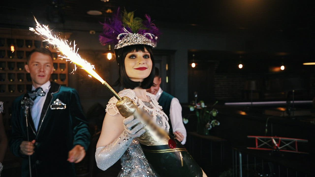 Dancers performing at a night club - Free Stock Video