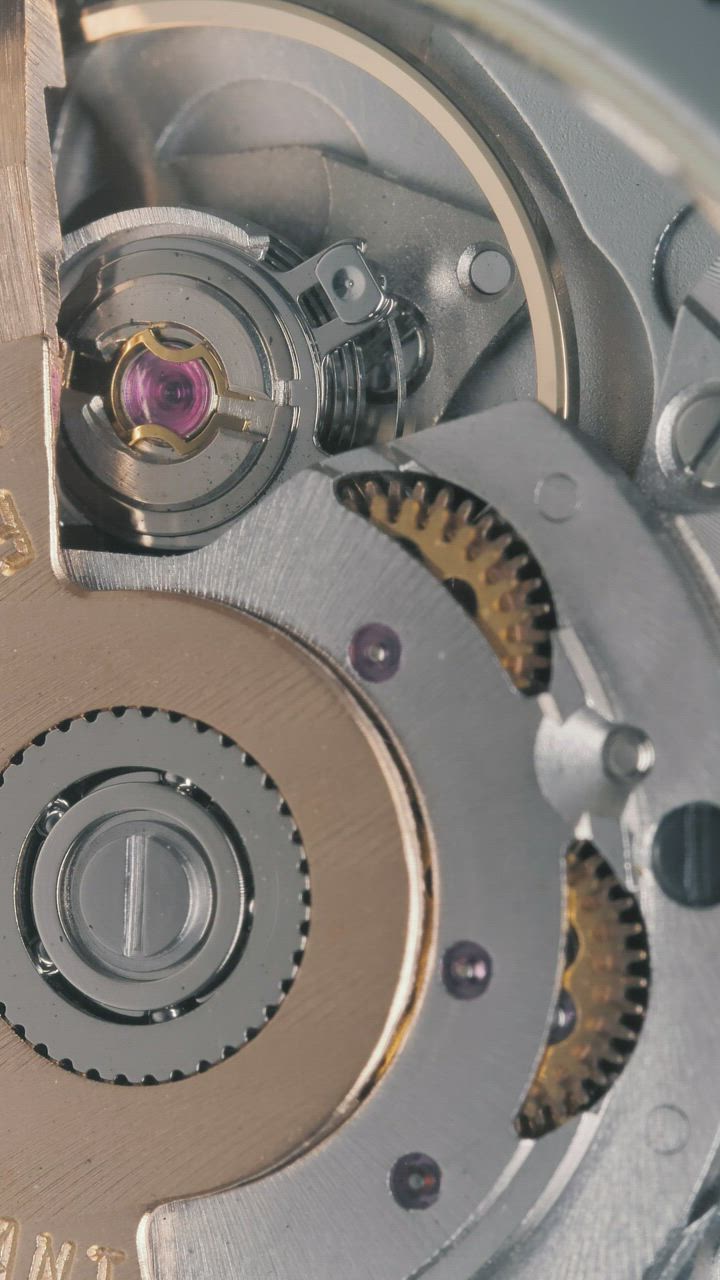 Machinery of a very close watch - Free Stock Video
