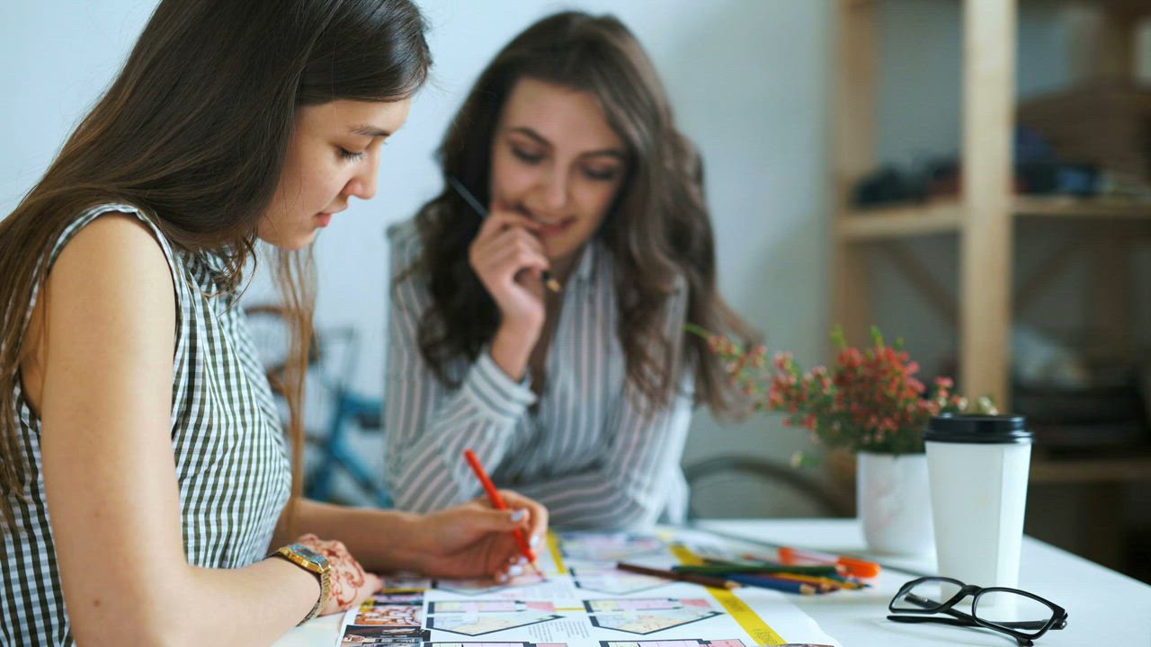 Professional women working on a project - Free Stock Video