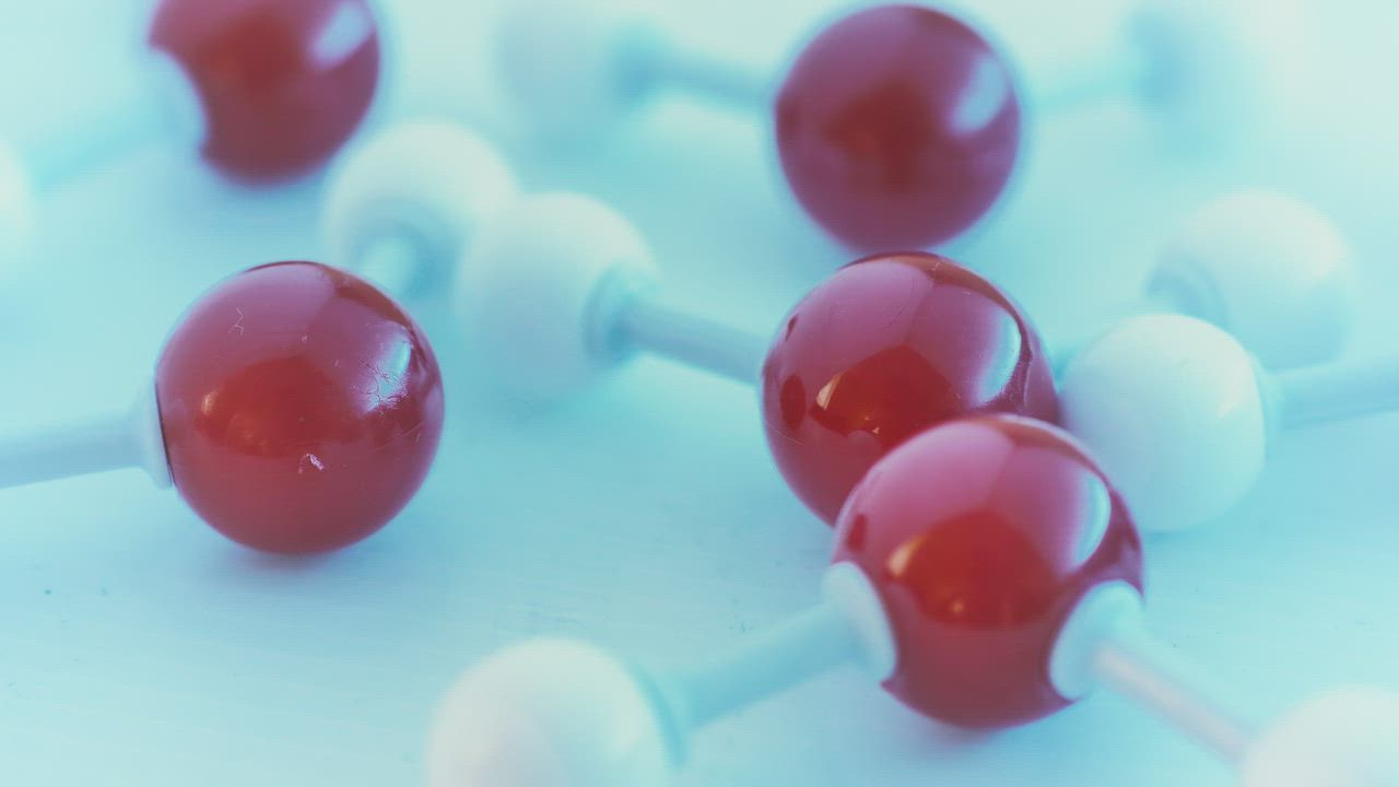 Representative model of a water molecule - Free Stock Video