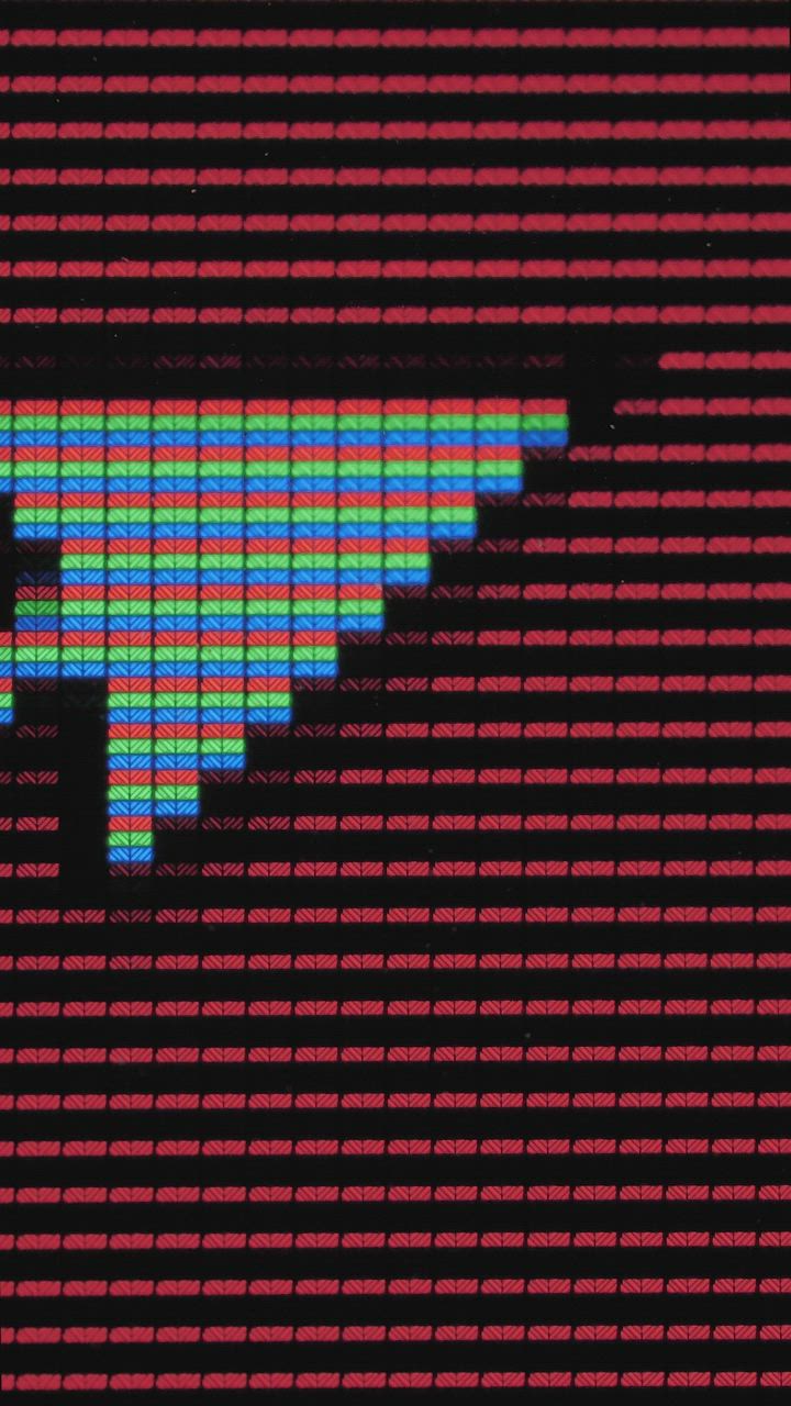 Mouse cursor, seen very closely on a screen - Free Stock Video