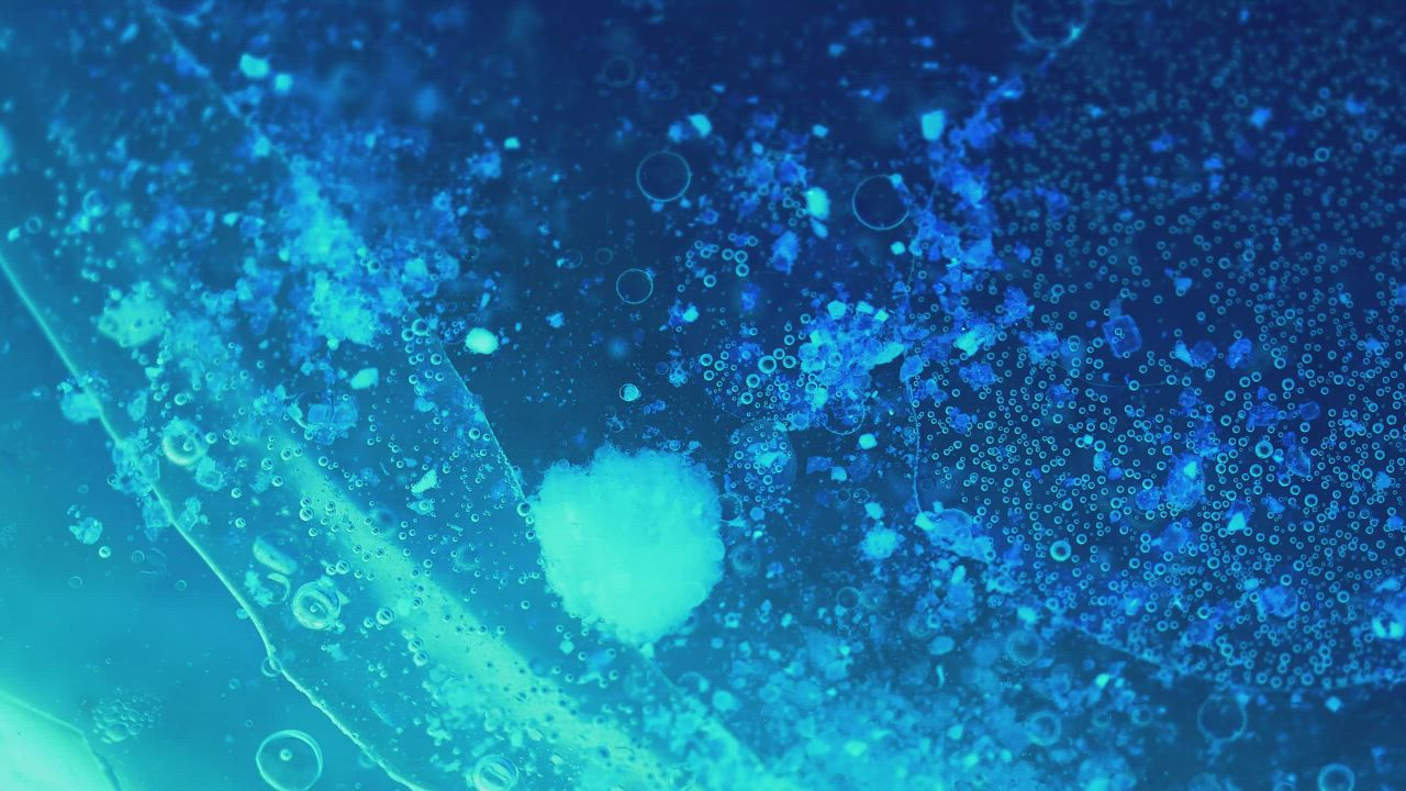 Cellular environment under a microscope - Free Stock Video