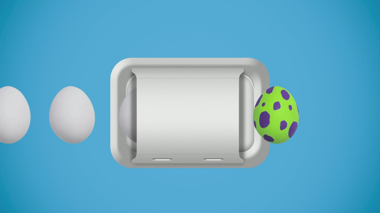 Easter Machine animation - Free Stock Video