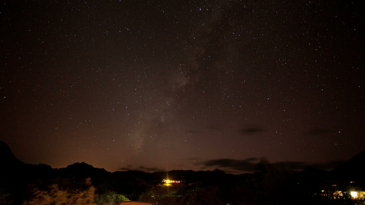Starry sky at night time lapse - Free Stock Video