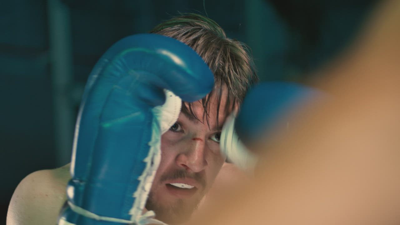 Face of a boxer during a fight - Free Stock Video