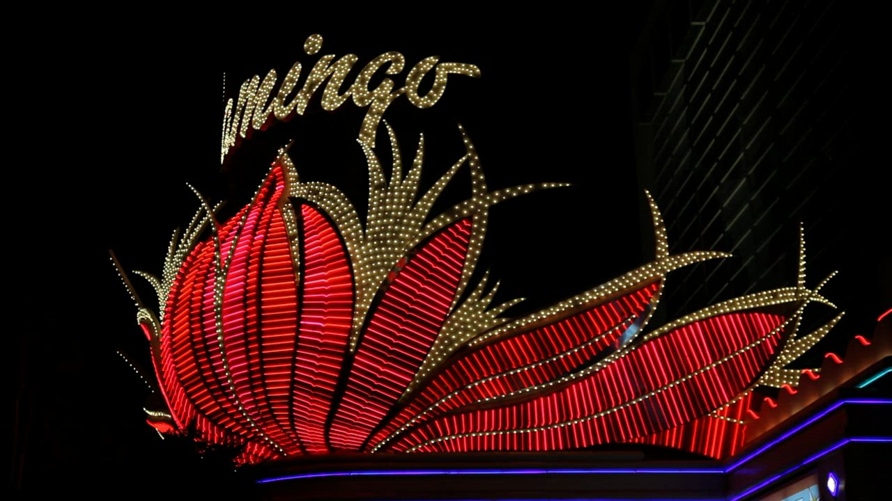 Neon flashing lights sign - Free Stock Video