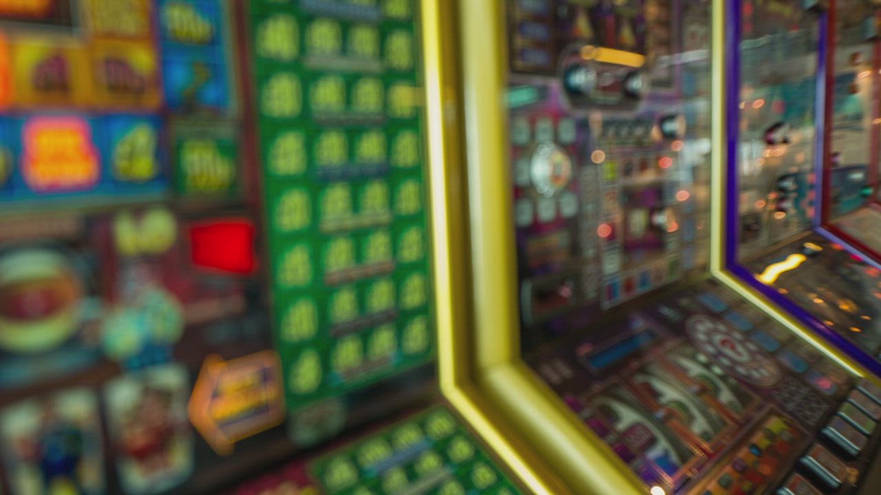 A gambling fruit machines - Free Stock Video