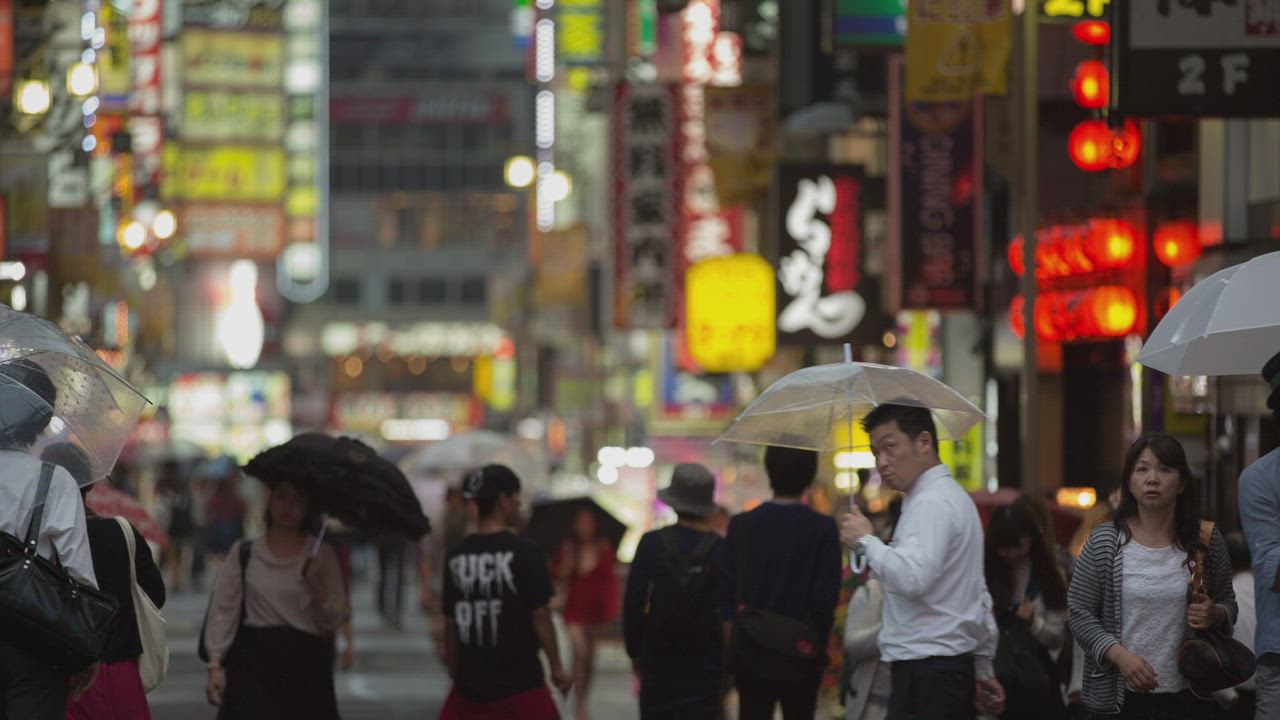 Pedestrian walk in Tokyo - Free Stock Video