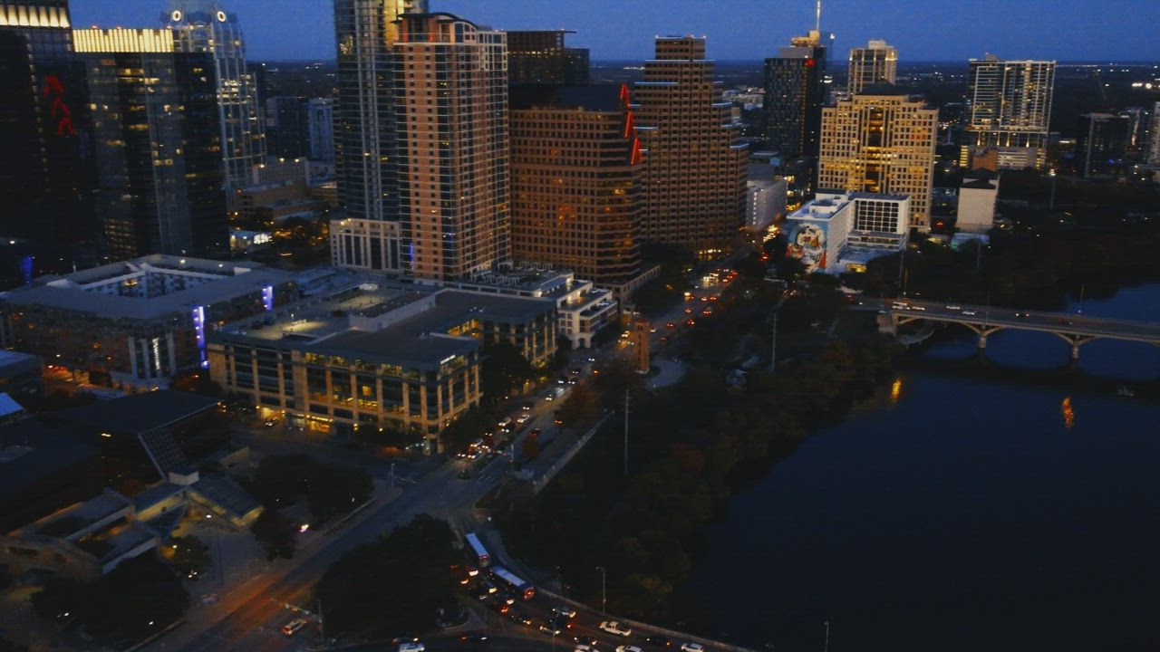 General shot of a large city from above - Free Stock Video