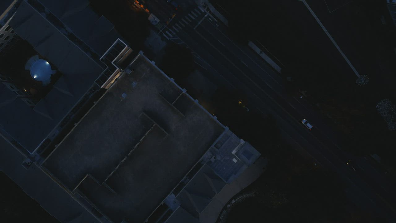 Streets of a city from a drone shot - Free Stock Video