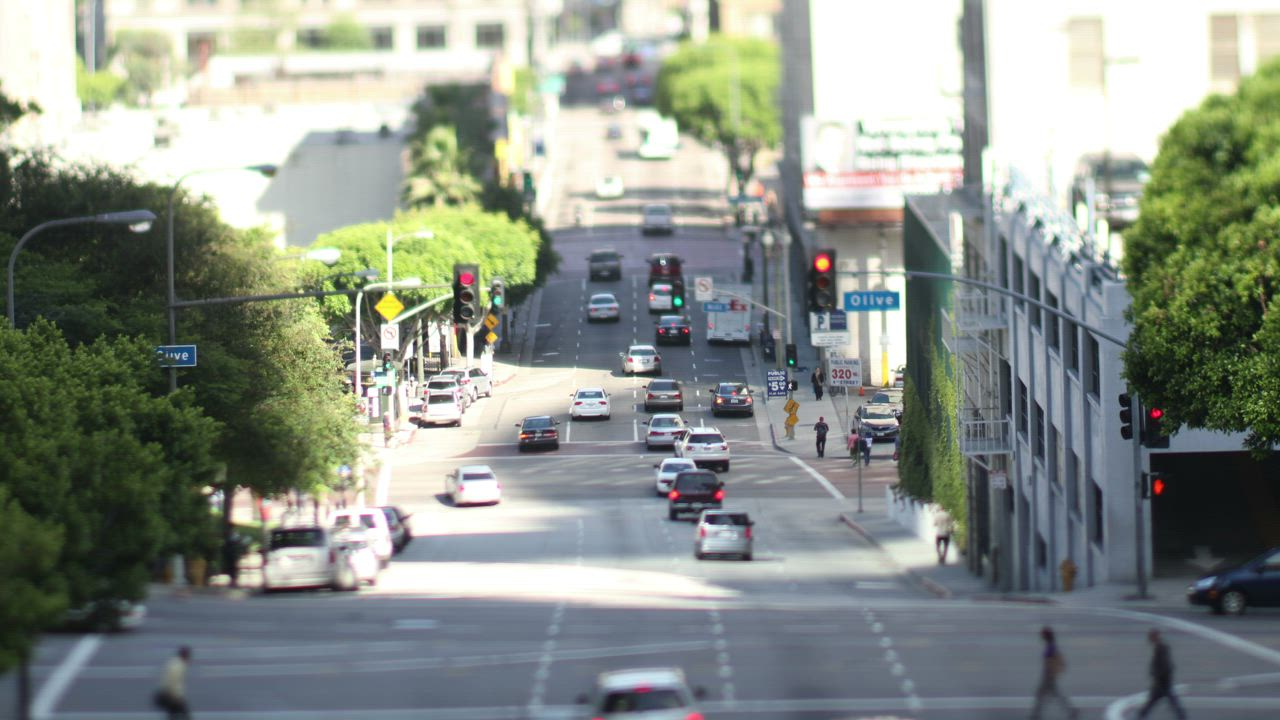 The streets of Los Angeles - Free Stock Video
