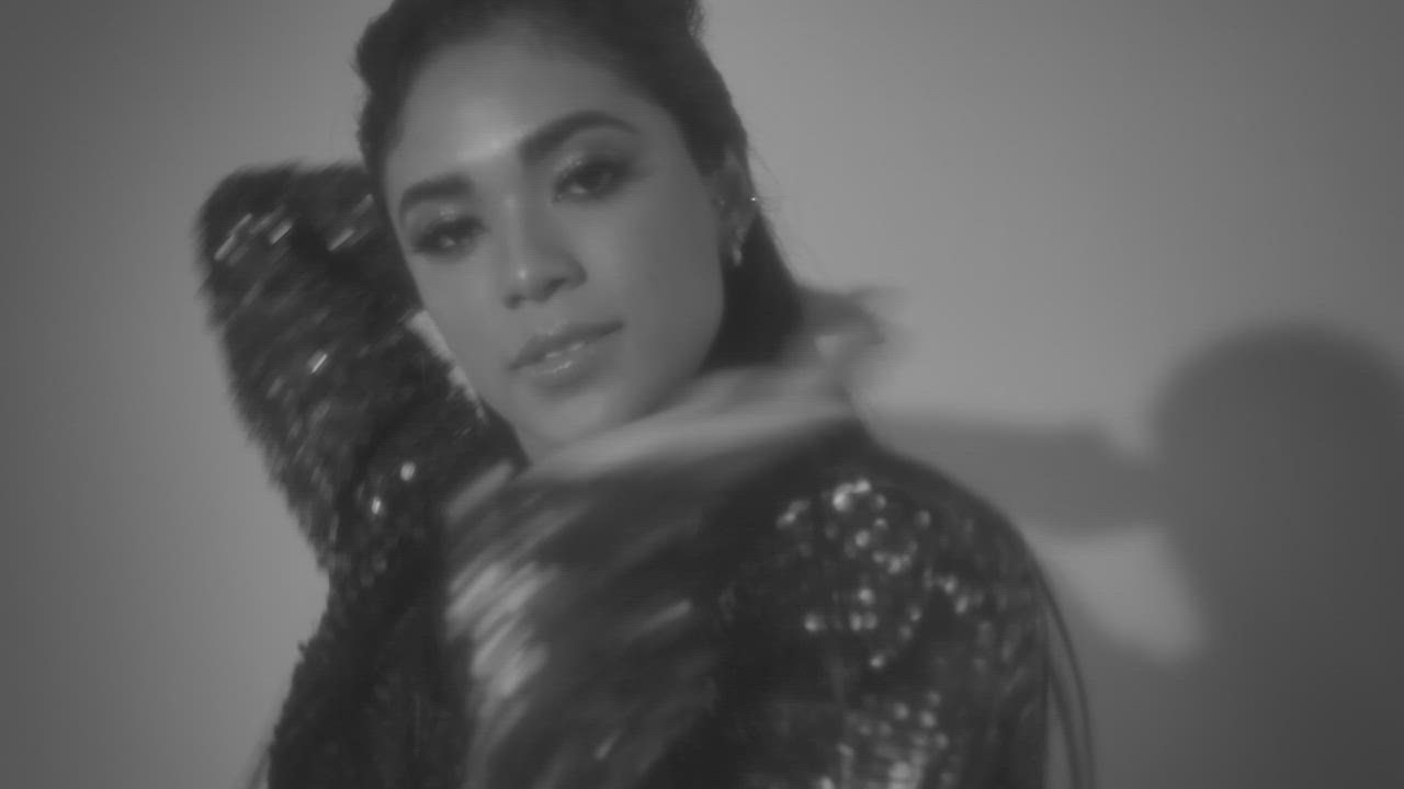 Face of a girl dancing in front of the camera - Free Stock Video