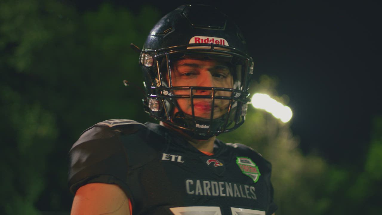 Portrait of a confident football player - Free Stock Video