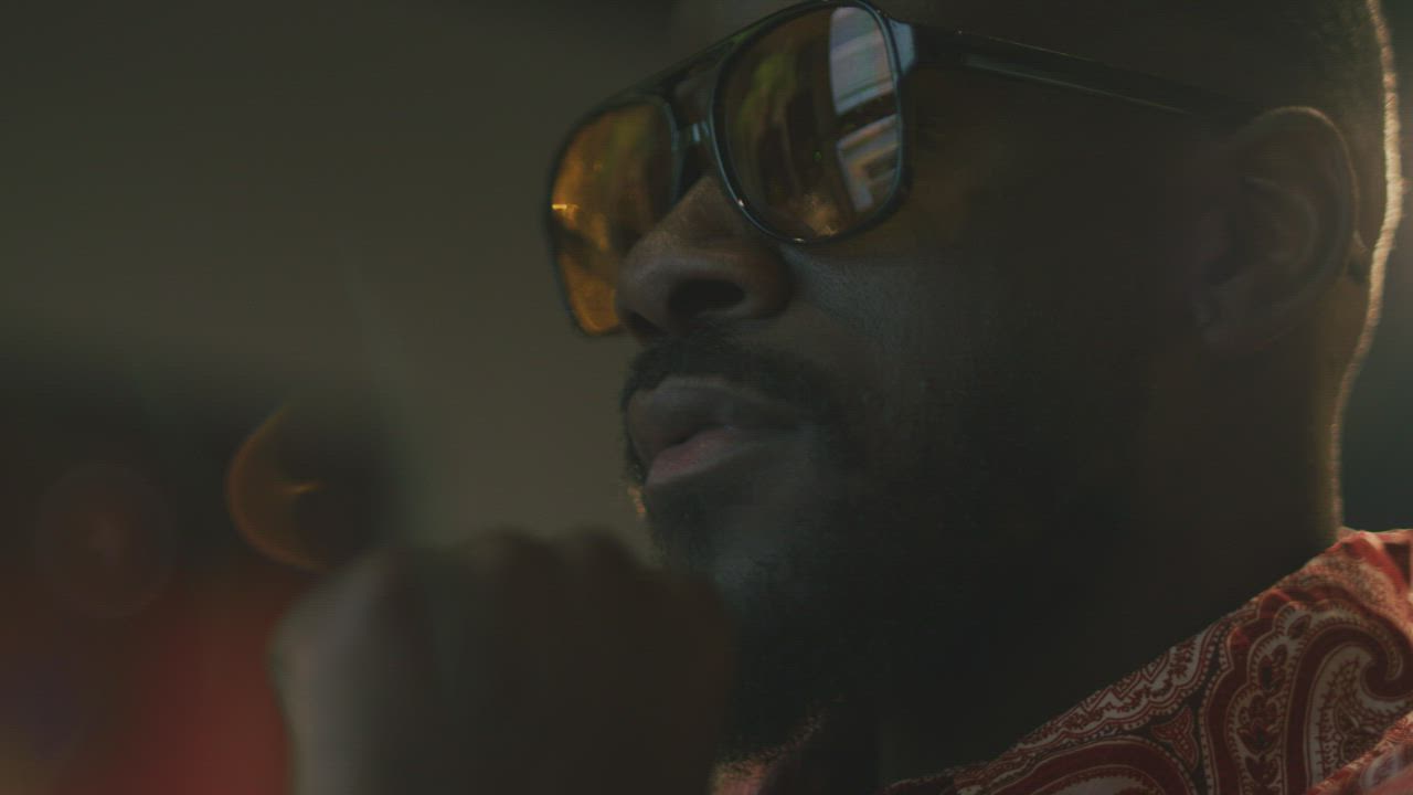 Face of a music producer enjoying a mix - Free Stock Video