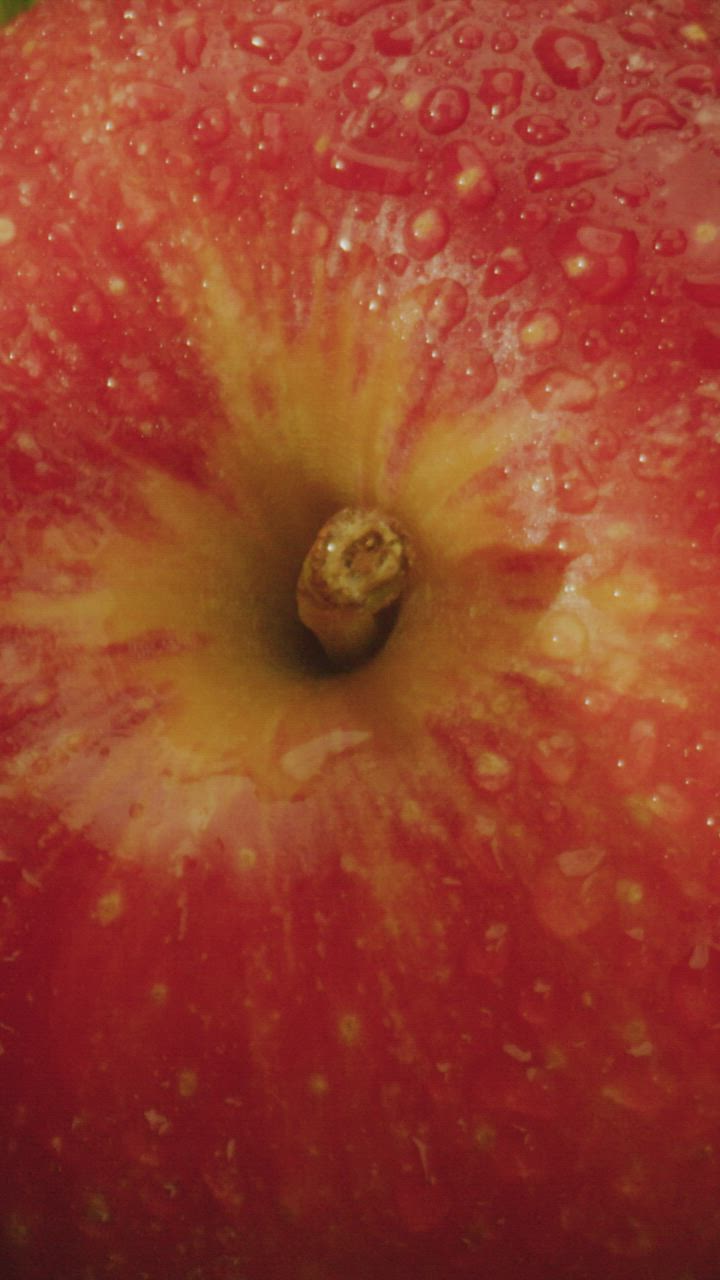 Close up view of some fresh apples - Free Stock Video