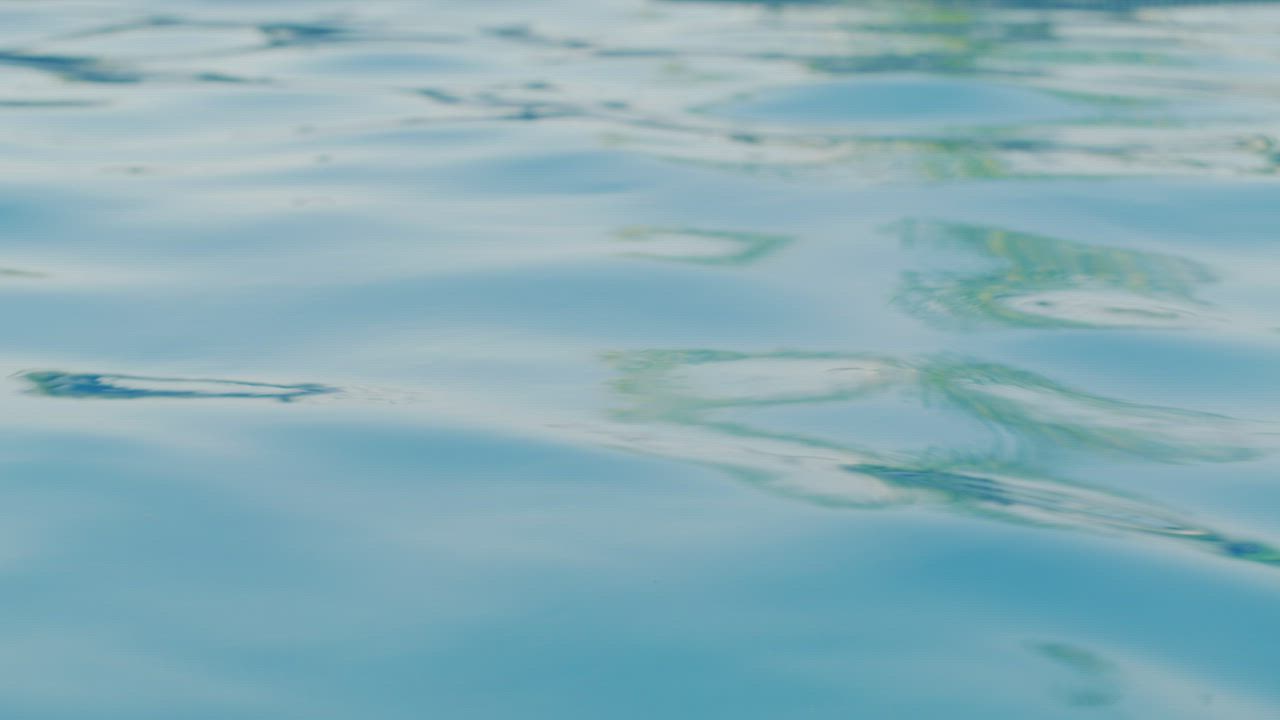 Texture of moving pool water - Free Stock Video