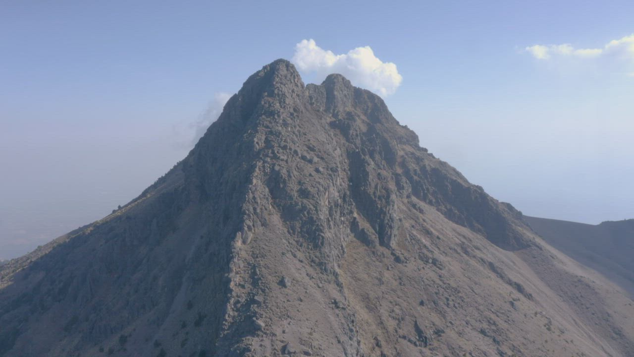 Top of a mountain without vegetation - Free Stock Video