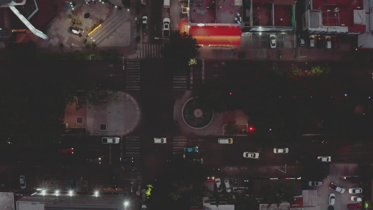Aerial view of Chapultepec Avenue - Free Stock Video