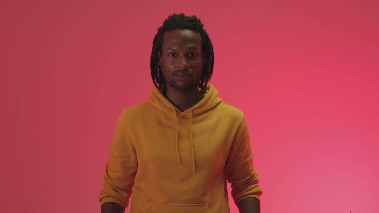 Man making a heart with his hands - Free Stock Video