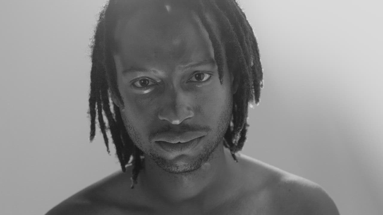 Face of a sad and suffering man - Free Stock Video