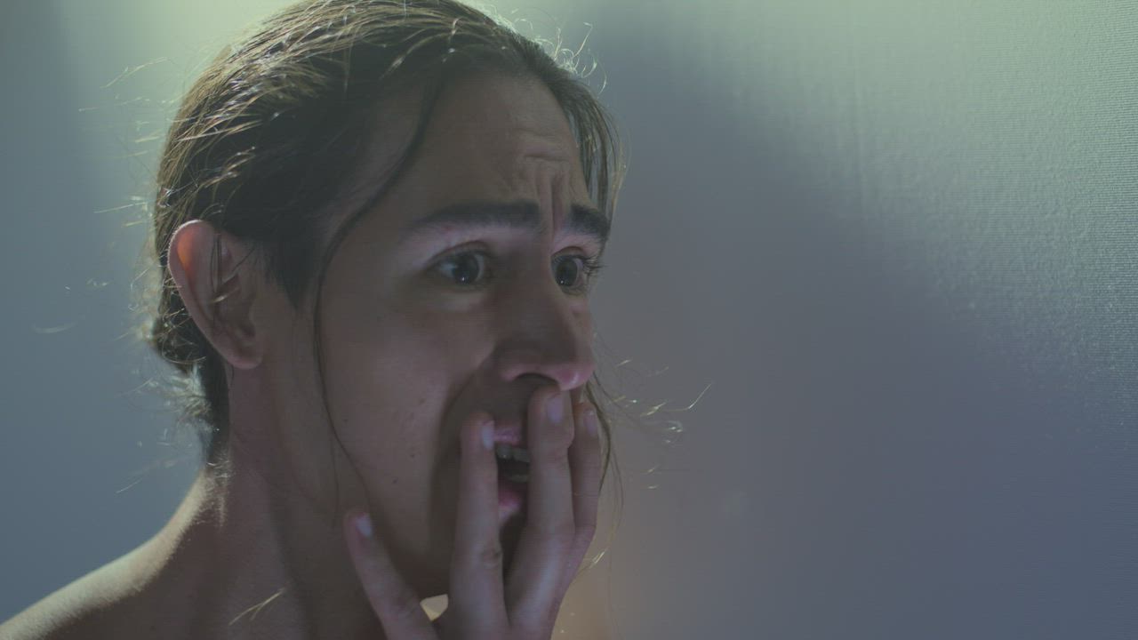 Face of a scared and sad man - Free Stock Video