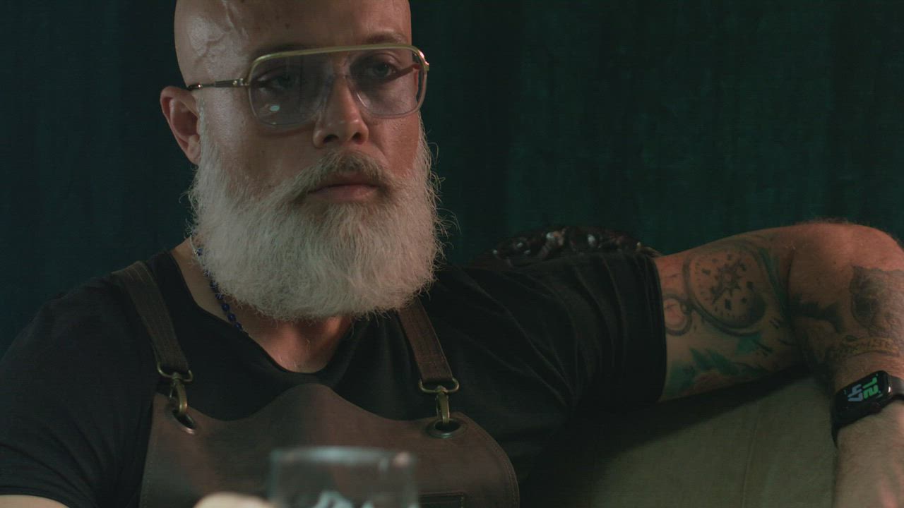 Portrait of a manly man drinking beer - Free Stock Video