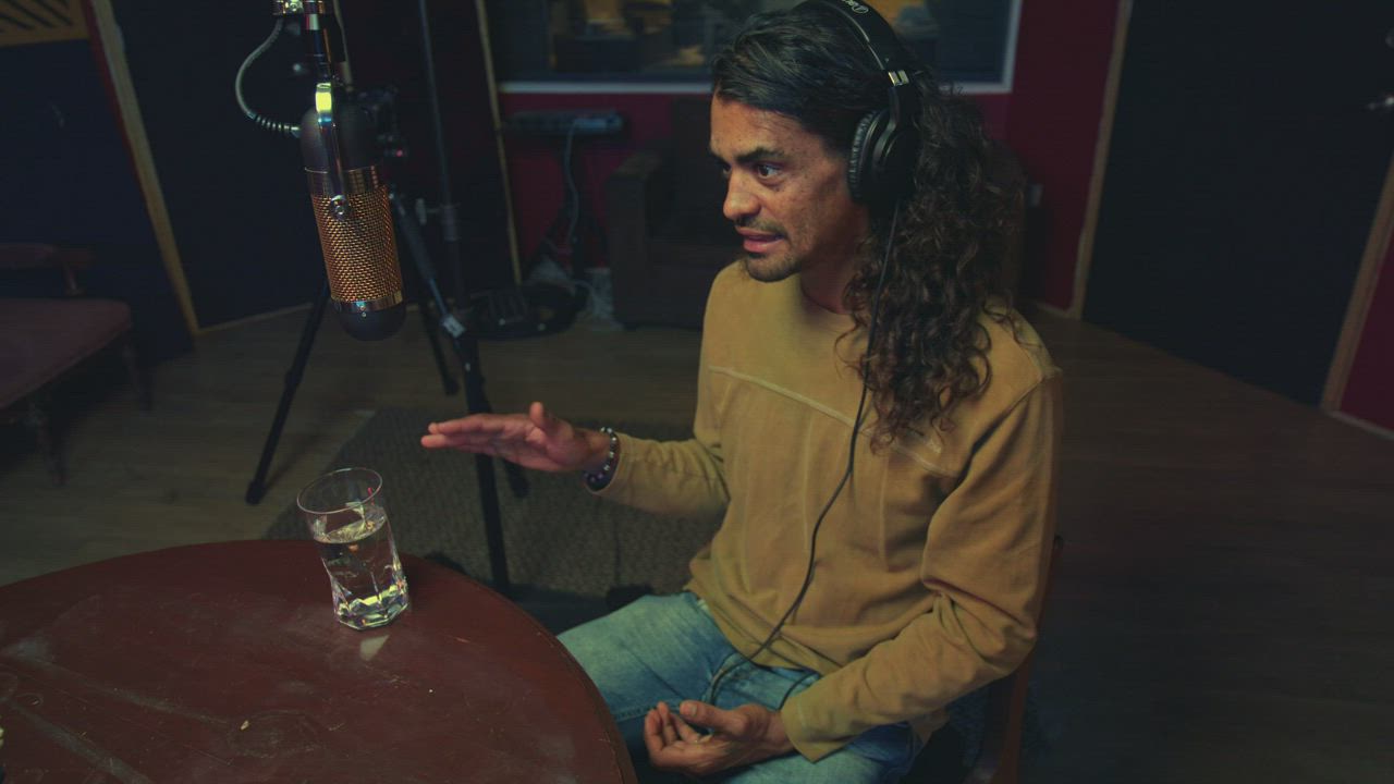 Two man recording a podcast - Free Stock Video