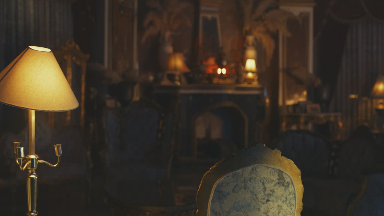 Couple of friends exploring a haunted mansion - Free Stock Video