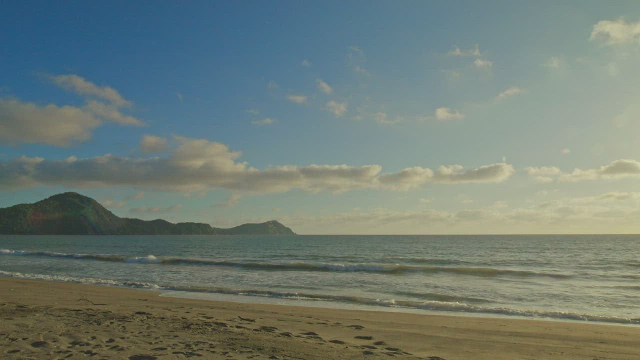 Timelapse of a sunny beach - Free Stock Video