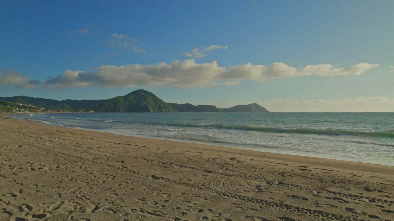 Timelapse on a sunny beach - Free Stock Video