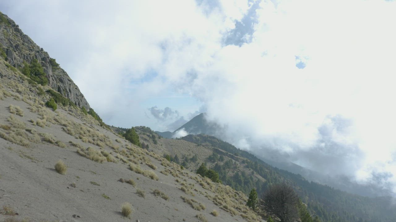 Aerial tour over a mountainous relief - Free Stock Video
