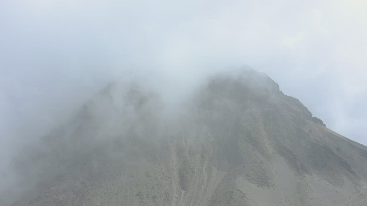 Aerial shot of a rocky mountain - Free Stock Video