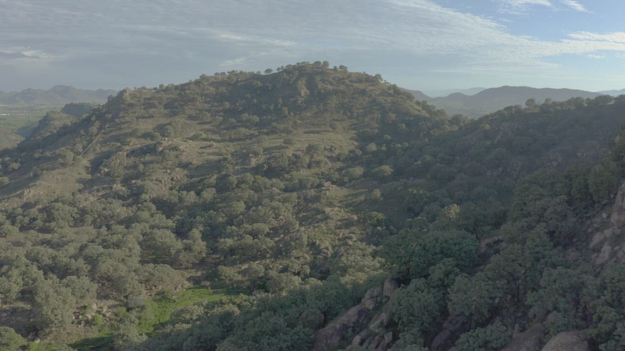 Air tour over a natural mountainous relief - Free Stock Video