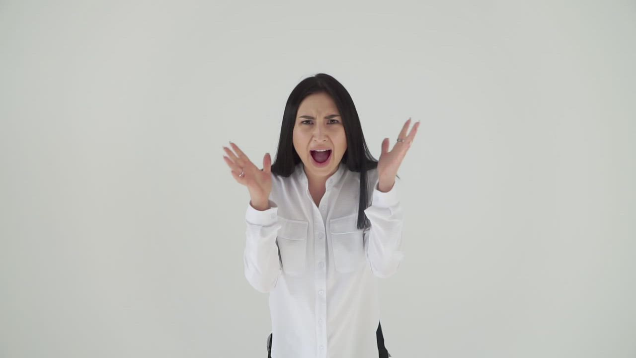 Woman finally letting out her anger and rage - Free Stock Video